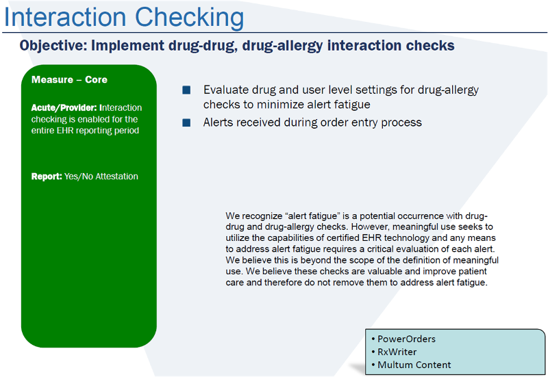 Interaction Checking